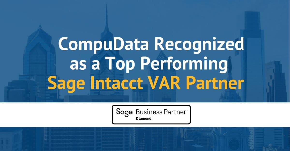 CompuData Recognized as a Top Performing Sage Intacct VAR Partner ...